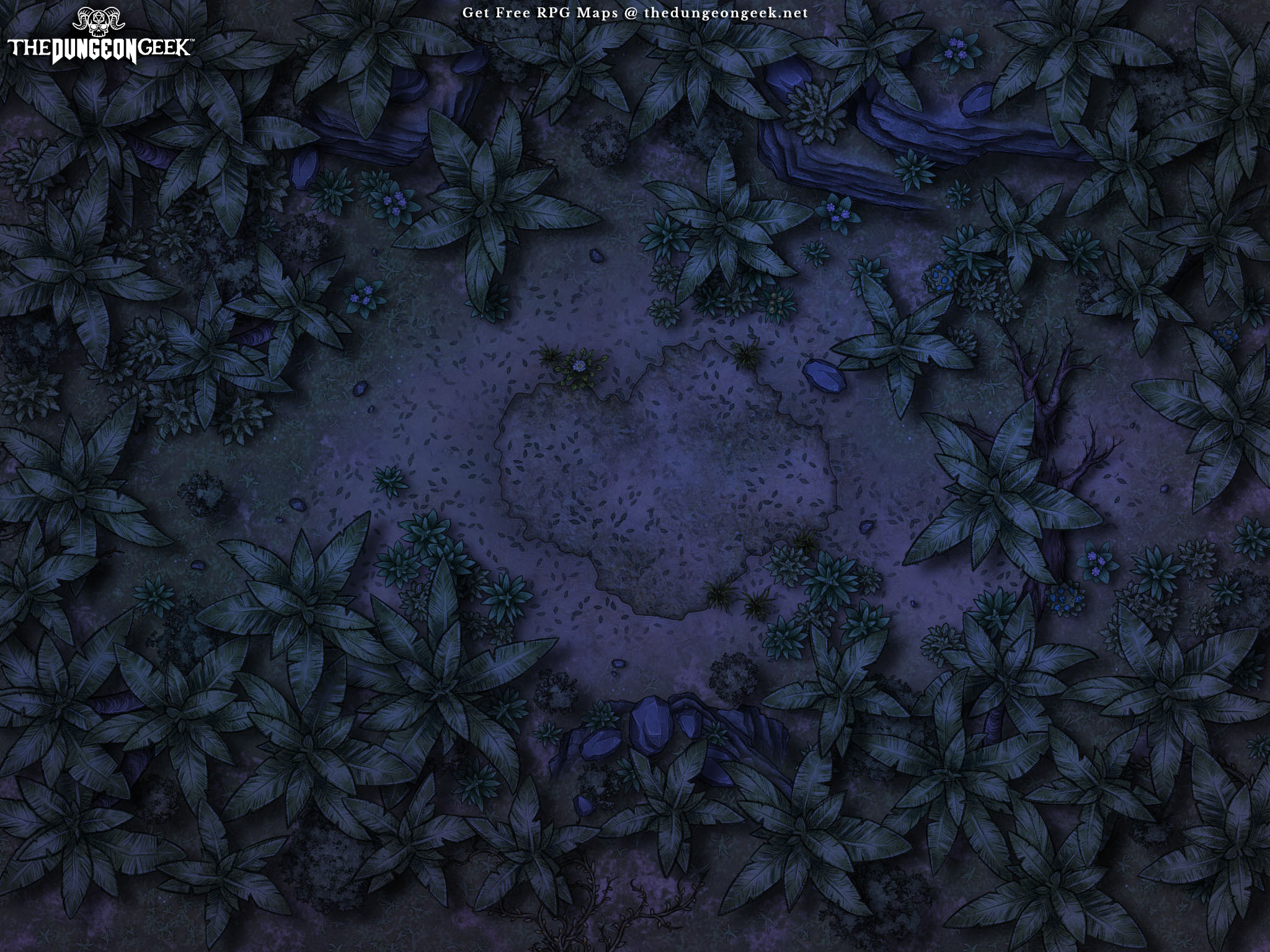 Free RPG Battle Map Pack- Jungle Day & Night – The Dungeon Geek