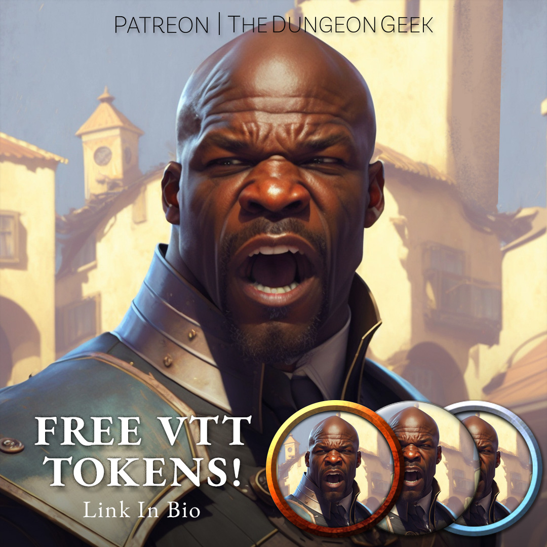POP:D&D – Battlemaster Terry Crews – VTT Character Tokens – The Dungeon ...