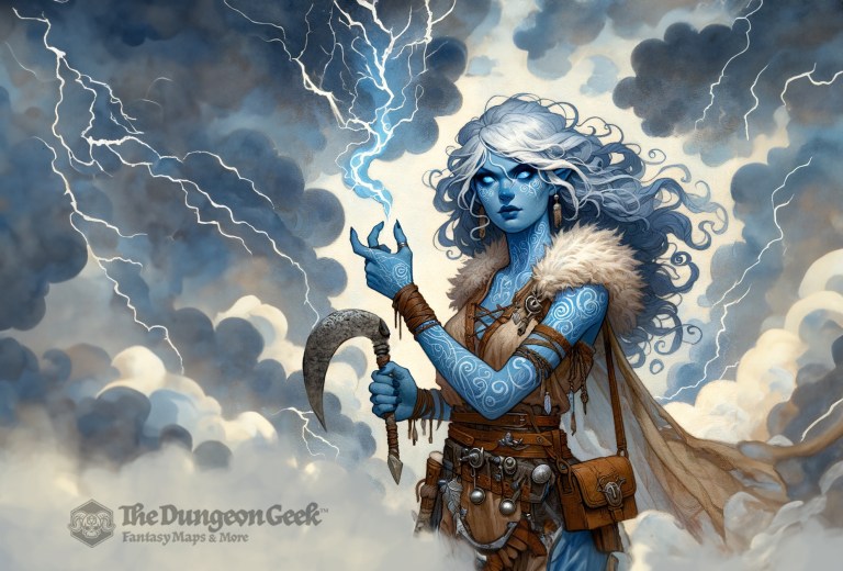 D&D 5e Creature Feature – Storm Druid, Air Genasi (CR 7) – # ...